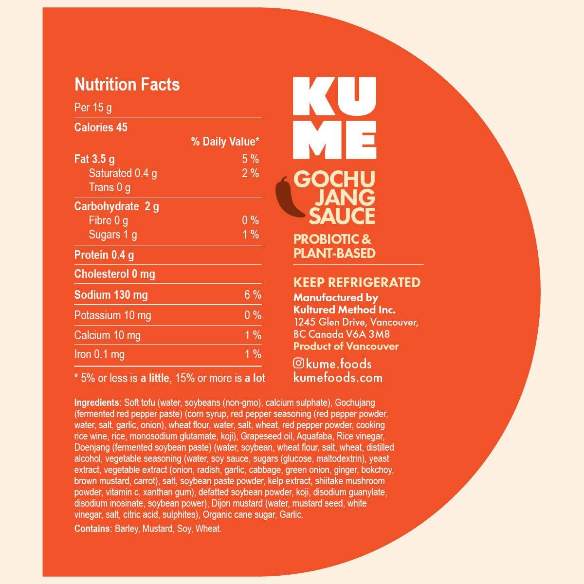 KUME Gochujang Sauce